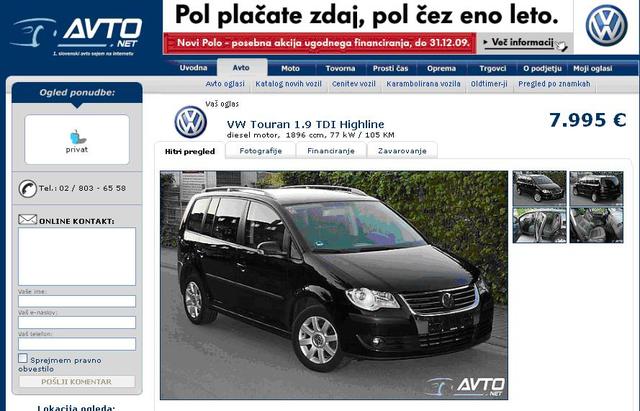 Avto.net-zadnjih 100 | Alter.si